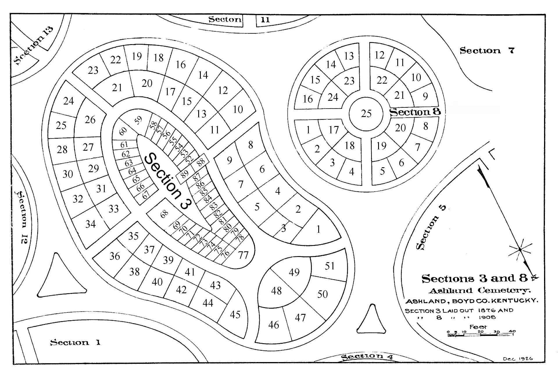 Ashland Cemetery Maps – Boyd County Public Library – Genealogy Department